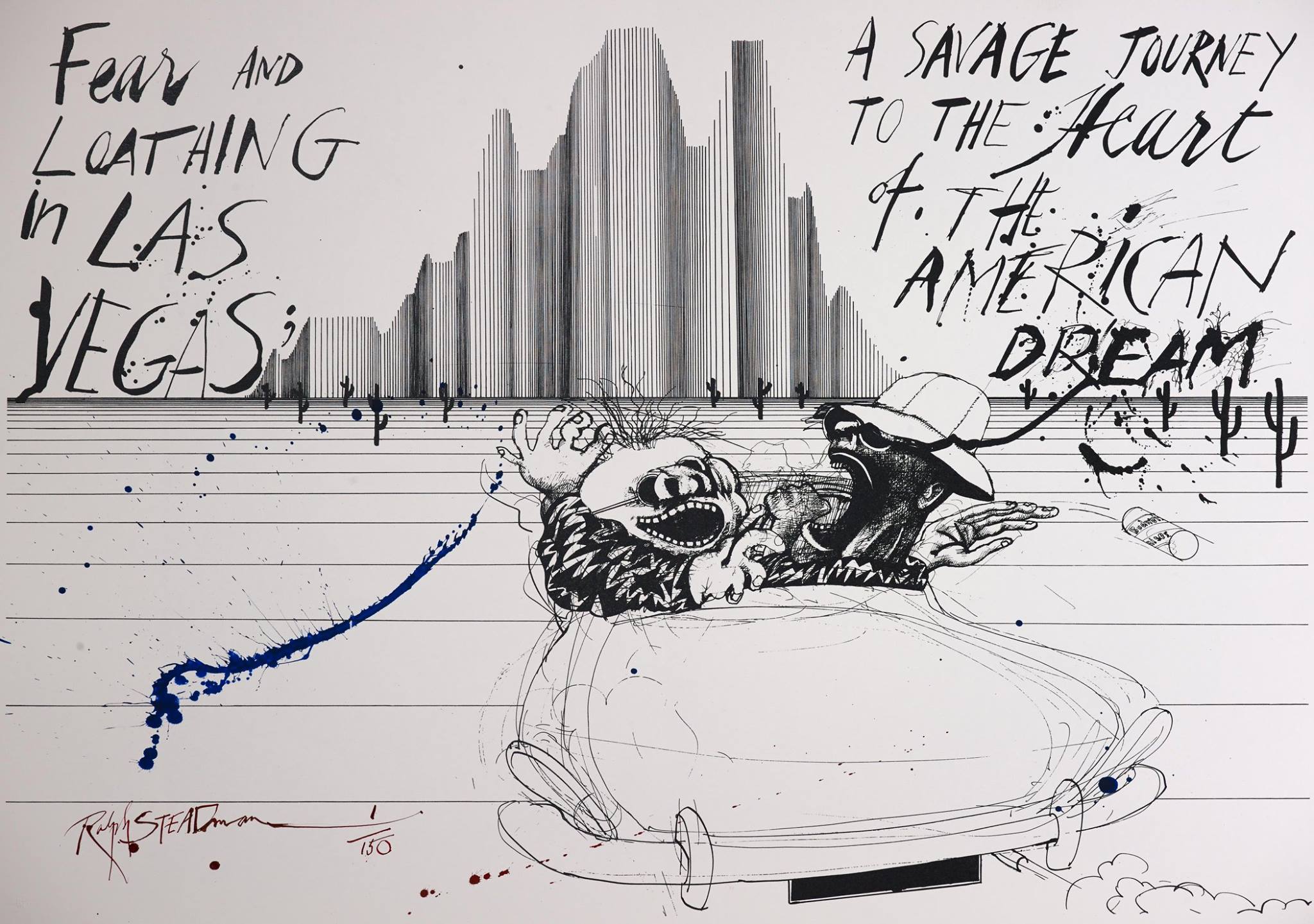 Ralph Steadman’s Savage Journey Print | HST BOOKS